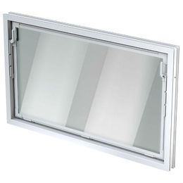 Aco Nebenraumfenster Kippfenster Einfachglas ESG, Einfachglas ESG, 100x50 cm