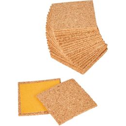 NATURinFORM Kork-Pads Unterlagen f&uuml;r Terrassendielen Unterkonstuktion, 3 mm, 60x60 mm, 1 Pack