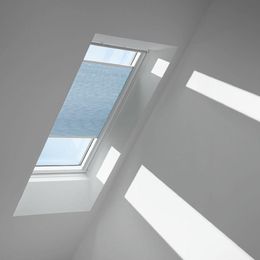 Velux Wabenplissee Gletscherblau 1169, 408, GGU,Manuell,Velux,wei&szlig;e Schiene