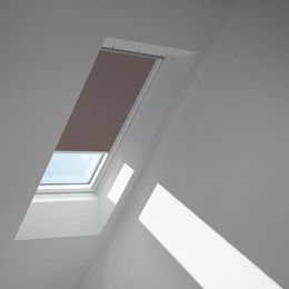 Velux Verdunkelungsrollo Taupe 4577, FK06, Elektro,GGU,Velux,wei&szlig;e Schiene