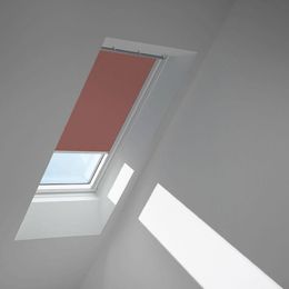Velux Verdunkelungsrollo Rosenholz 4578, S08, GGU,Manuell,Velux,wei&szlig;e Schiene
