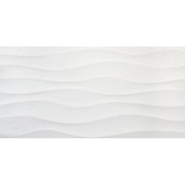 Wellker Wandfliese Tocoa Snow Wave rektifiziert 30x60 cm St&auml;rke 10 mm, matt, 1 Pack