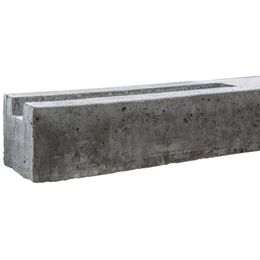Beckers Betonzaun Standard Anfangspfosten grau Betonpfosten, 39 cm, doppelseitig (Motiv)