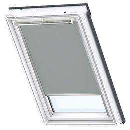 Velux Verdunkelungsrollo Uni Grau 0705, M31, Aluminiumschiene,GGU,Manuell,Velux