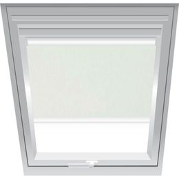 Roto Sichtschutzrollo Hellbeige 1-R02, 74x160 cm (7/16), 617,Manuell,Roto,wei&szlig;e Schiene