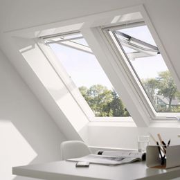 Velux Dachfenster GPU 0069 Klapp-Schwing-Fenster Kunststoff ENERGIE Hitzeschutz, 55x98 cm (CK04)