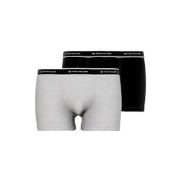 Tom Tailor Herren Tom Tailor Boxershorts &raquo;Kentucky&laquo; Packung, 2er Pack, weich, bequem, basic, eng, atmungsaktiv, Logobund, Baumwollmix grau 4 (S)