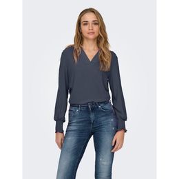 Only Damen Only Blusenshirt &raquo;ONLMETTE V-NECK LS SMOCK TOP NOOS WVN&laquo; XS