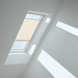 Velux Plissee Champagner 1283, C06, GGU,Manuell,Velux,wei&szlig;e Schiene