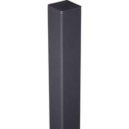 GroJa Alu-Sichtschutzpfosten Anthrazit RAL 7016, 240 cm, Einbetonieren