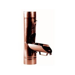 Wellker Fallrohr-Wasserklappe Kupfer Regenwasserklappe, 80 mm