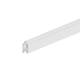 TraumGarten Sichtschutzzaun SYSTEM Startprofil unten / Design-Profil ALU Wei&szlig;, 238 cm