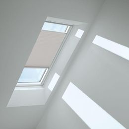 Velux Plissee Silbergrau 1284, PK06, GGU,Solar,Velux,wei&szlig;e Schiene