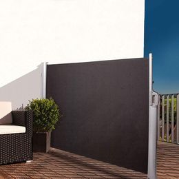 NOOR Seitenmarkise Exklusiv anthrazit Sichtschutz, 120x350 cm