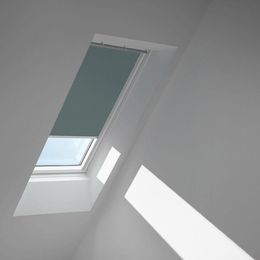 Velux Verdunkelungsrollo Blaugrau 4581, SK06, Aluminiumschiene,Elektro,GGU,Velux