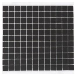 Wellker Keramikmosaik Feinsteinzeug Black matt Mosaikfliesen 5 mm, 28,6x29,6 cm, 1 Pack