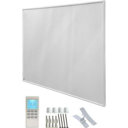Wellker Heizpanel KP400 Infrarot Farbe wei&szlig; steckerfertig 230V, 60x90 cm (600 W)