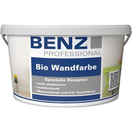 BENZ PROFESSIONAL Bio Wandfarbe seidenmatt wei&szlig;, 5 l