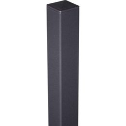 GroJa Alu-Sichtschutzpfosten Anthrazit DB 703, 190 cm, Aufd&uuml;beln