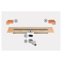 Schl&uuml;ter-KERDI-LINE F 40 Duschrinne V4A Edelstahl, 500 mm