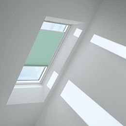 Velux Plissee Mint 1281, MK06, GGU,Manuell,Velux,wei&szlig;e Schiene