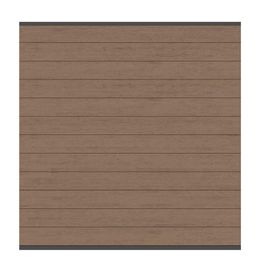 TraumGarten WPC-Sichtschutzzaun Rundum-Sorglos-Paket CLASSIC Mandel/Anthrazit Sichtschutz Steckzaun Lamellenzaun, gerade, 1,88 m,anthrazit,Basicpfost