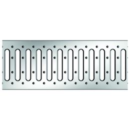Aco Self Sanierungsrost Stegrost Edelstahl Silber Baubreite 130 mm, 500 mm