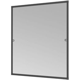 Windhager Insektenschutz Plus Rahmen Fenster Anthrazit, 100x120 cm