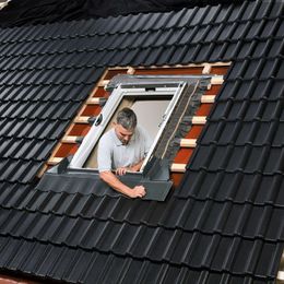 Velux Eindeckrahmen EDL 2000 Schiefer Schichtst&uuml;ck, 78x118 cm (MK06)