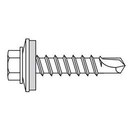 Luxmetall 100 Stahl-Bohrschrauben Edelstahl 5,5x25 mm/5,5x26 mm, 3,50 mm, 5,5x25 mm,unbehandelt