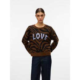 V&eacute;ro Moda Vero Moda Damen Strickpullover &raquo;VMNEWKAI LS O-NECK PULLOVER BOO&laquo; S