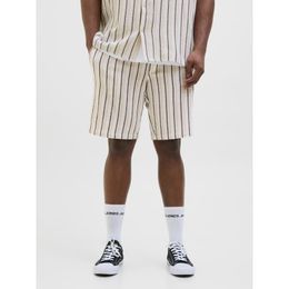 Jack & Jones PlusSize Jack & Jones Plussize Herren Jack & Jones PlusSize Sweatshorts &raquo;JPSTJAIDEN COBA STRIPE JOG SHORT SN PLS&laquo; gr&uuml;n 42 (4XL), N-Gr