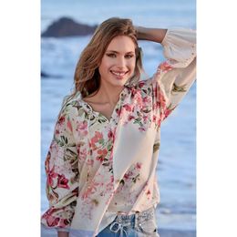 monari Damen Schlupfbluse mit allover Blumenprint 34