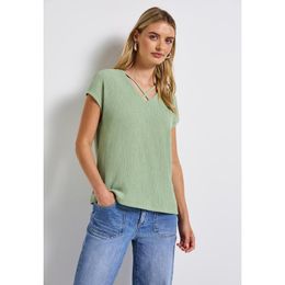 Street One Damen Street One Shirttop mit Struktur gr&uuml;n 42