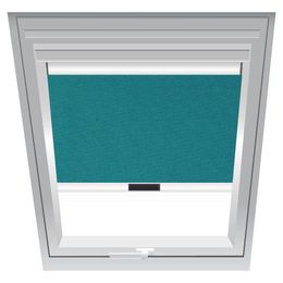 Roto Verdunklungsrollo Petrol 2-V24, 94x98 cm (9/9), 315,Aluminiumschiene,Manuell,Roto