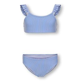 Kids Only M&auml;dchen KIDS Only Bandeau-Bikini &raquo;KOGSUNNY STRUCTURE BIKINI SET ACC&laquo; Set, 2 Stk. mit kleiner R&uuml;sche an der Schulter 146/152, N-Gr