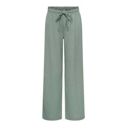 Only Damen Only Schlupfhose &raquo;ONLALTA MW STRING WIDE PANT PNT ZLO&laquo; Materialmix, weite Beinform XS, L&auml;nge 32