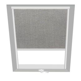 Wellker Verdunkelungsrollo Hellgrau 1615, 114x118 cm (11/11), Aluminiumschiene,Manuell,R35,Roto