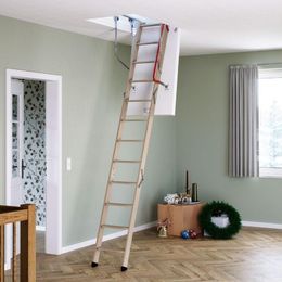 Dolle Holz Bodentreppe clickFIX 3-teilig, U-Wert 0,49 Dachbodentreppe, 140x60 cm (3-teilig)