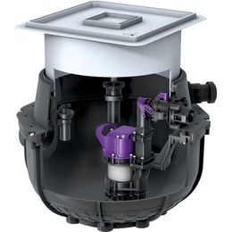 Kessel Schmutzwasserhebeanlage Aqualift-S-Tronic Unterflurinstallation befliesbar Abwasserhebeanlage, GTF 500 resistant