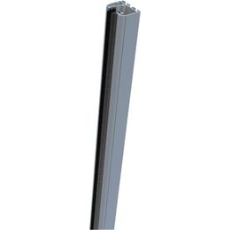 GroJa Klemmschiene f&uuml;r Alu-Sichtschutzpfosten Silbergrau RAL 7001, 93,5 cm, links