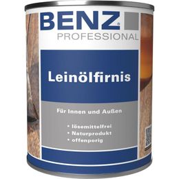 BENZ PROFESSIONAL Lein&ouml;lfirnis farblos Holzschutzmittel, 0,75 l