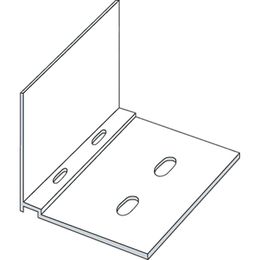 thyssenkrupp ALWO Thermosprosse Profilabschluss Winkel pressblank Montageprofil, ohne Klemmdeckel, 32 mm Stegplatten,80 mm