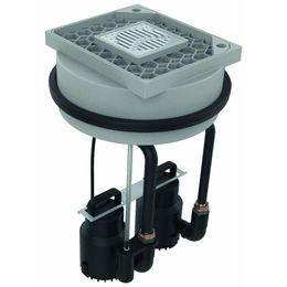 Aco Sinkamat duo Salt Aufsatzst&uuml;ck und Pumpenpaket, P1=0,3 kW P2=0,13 kW