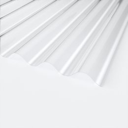 thyssenkrupp Plexiglas Resist Wellplatte 177/51 Acrylglas glatt transparent, 2000 mm