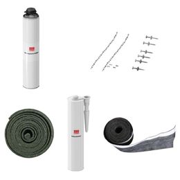 Aco Therm Block Montageset f&uuml;r 1x Therm Block Standardmontage mit Zarge f&uuml;r Schalungselement, 10 cm