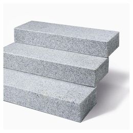 Seltra Natursteine Blockstufe BRAVO EXACTA+ Granit edelgrau Herkunft Vietnam, 15x35x50 cm