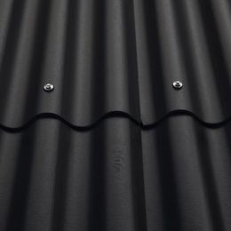 ETERNIT Wellplatten 177/51 Profil 5 Faserzement dunkelgrau, 1250 mm