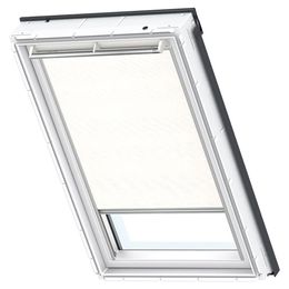 Velux Sichtschutzrollo Uni Wei&szlig; 1028, 404, GGL,Haltekrallen,Manuell,Velux