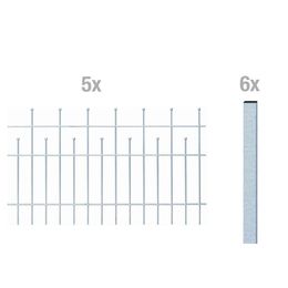 Alberts Zaun-Grundset Madrid verzinkt, 49,5 cm, Aufschrauben